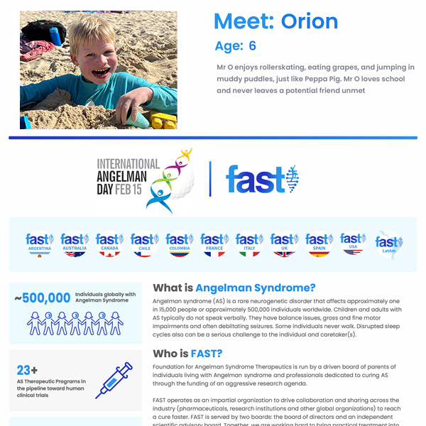 International Angelman Syndrome Day | FAST